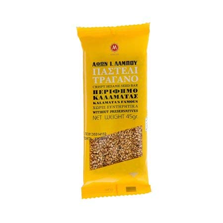 Amazon.com : Crunchy Pasteli from Greece ''Lambou'' 80g : Grocery ...
