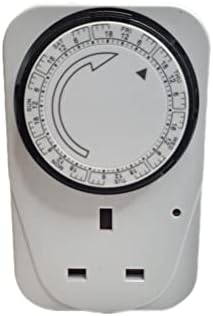 7 Day 24 hour Timer Plug Adapter - 240v, 3 Pin UK Plug - Energy-Saving ...