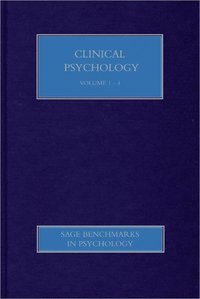 Clinical psychology; 4v.: Ed. by Michael Barkham, Susan Llewelyn ...