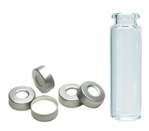 20mm CRIMP Top Clear Glass Vials, 20mL Round Bottom for GC Headspace ...