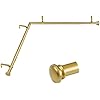 Amazon.com: TONIAL Corner Curtain Rods, 32-86 Inch Center Rod for ...