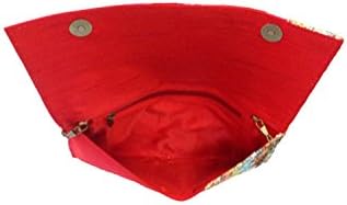 Bhamini Red Electrifying Eclectic Clutch: Handbags: Amazon.com