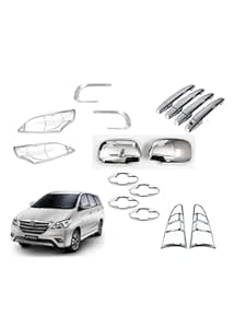 Exterior Chrome Accessories Combo Kit for Toyota Innova Type 4 (2015 ...