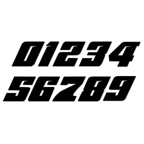 Amazon.com: Racing Numbers Vinyl Decal Sticker 0502 - Plate Numbers ...