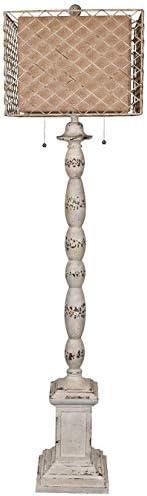 Crestview Collection CVAVP741 Holcomb Floor Lamp Lighting, White ...