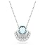 Amazon.com: Swarovski Idyllia Pendant Necklace, Shell Pendant with Blue ...