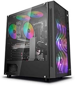Amazon.com: CiT Mirage F6 RGB Rainbow PC Gaming Case, Mid-Tower, ATX, 6 ...