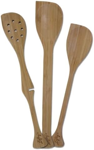 Amazon.com: Lefty's Left-Handed Bamboo Utensil Tool Set - Non Stick ...