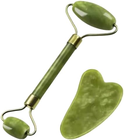 Rodillo De Jade + Guasha Masaje Facial Antiedad Rostro Skin Care Ideal ...