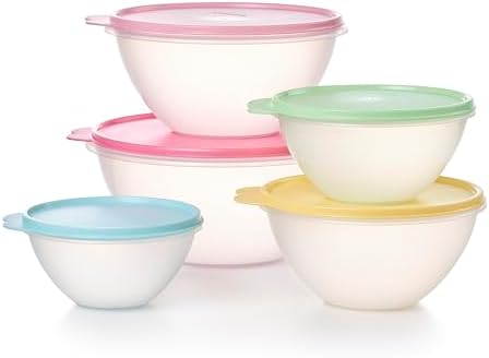 Amazon.com: Tupperware Heritage Wonderlier 10 Piece Food Storage Bowl ...