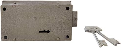 Harrison H-0252 Iron Three Lever Side Shutter Lock Set (Silver ...