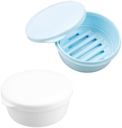 Travel Soap Box Portable Circular Seal Handmade Soap Box Shampoo Bar ...