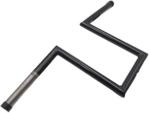 Black Z Bar 8 Inch Rise Handlebars Harley Softail Dyna Sportster Bobber ...