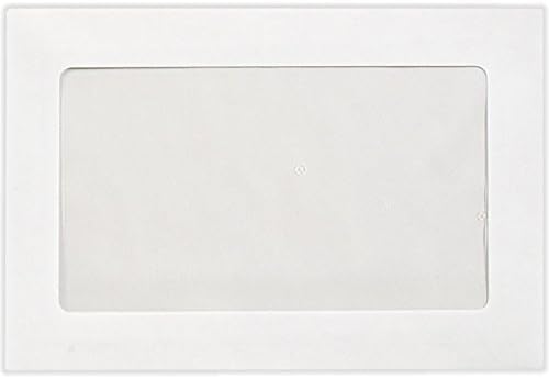 Amazon.com : LUXPaper 6 x 9 Full Face Window Envelopes | Bright White ...