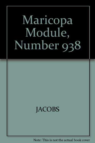 Maricopa Module, Number 938: JACOBS: 9780618206452: Amazon.com: Books