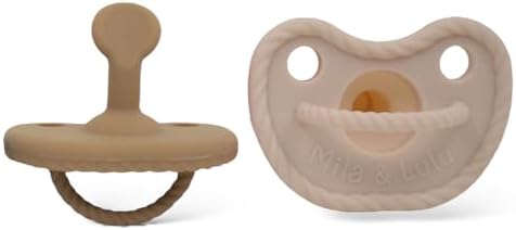 Amazon.com : Mila & Lulu Orthodontic Shape Silicone Pacifiers (Set of 2 ...
