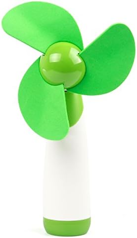 TRIXES Handheld Soft Blade Fan Green Adjustable Head : Amazon.co.uk ...