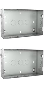 PM Cona PVC Modular Surface Box White Colour, 6703 (3 Modular) : Amazon ...