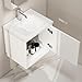 AmpleCharmic 20'' Bathroom Vanity with Sink, Wall Mounted Floating ...