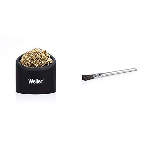 Weller Soldering Brass Sponge Tip Cleaner with Silicone Holder & 25 ...