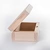 Small Rectangular Wooden Box with Lid & Bolt Closure | 10 x 6 x 3.7 cm ...