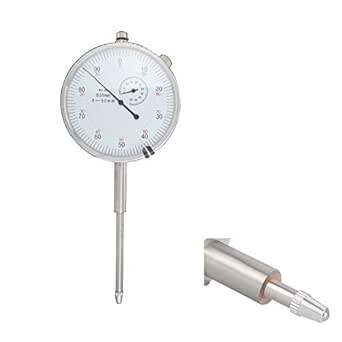 Amazon.co.jp: Hanchen Dial Gauge Measuring Range 0-50mm Accuracy 0.01mm ...