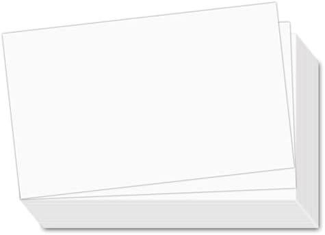 Amazon.com : 8.5 x 5.5” Bright White Card Stock Paper – Great for Arts ...