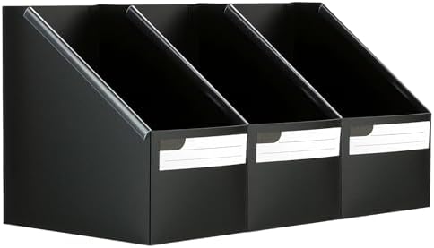 Marte Vanci Magazine File Holder Plastic Magazine Rack with Labels ...