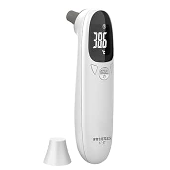 Walopola Animal Thermometers Digital Pet Thermometer, USB Rechargeable ...