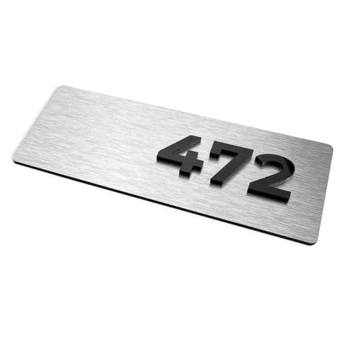 Amazon.com: ALÚMADESIGNCO Room Number Signs - Apartment Door Numbers ...