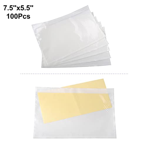 Snapklik.com : LabelMore 7.5 Inch X 5.5 Inch Clear Self-adhesive Top ...