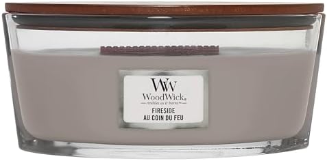 WoodWick Scented Candle with Crackling Wick | Fireside Ellipse Candle ...