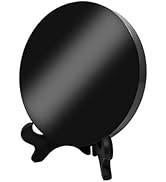 Amazon.com: CRYSTALSTILE Black Obsidian Scrying Mirror with Wooden ...