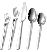 Amazon.com | 40-Piece Silverware Set, Heavy Duty Stainless Steel ...