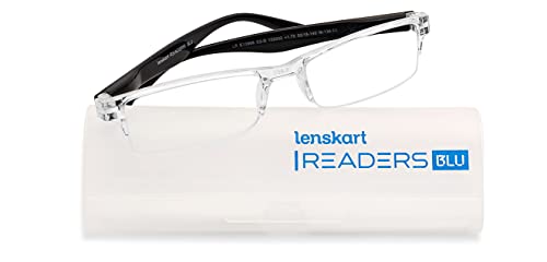 Buy Lenskart READERS | Transparent Rectangular Half Rim Reading ...