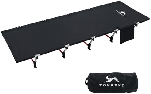 Amazon.com: TOMOUNT Camping Cot Lightweight Cot Ultralight Folding ...