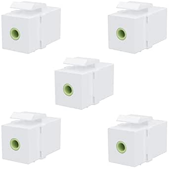 DIYTECH Premium 3.5mm Keystone Jack, Female to Female Headphone Speaker ...