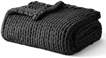 Amazon.com: YnM Cooling Weighted Blanket, 100% Cotton Handmade Chunky ...
