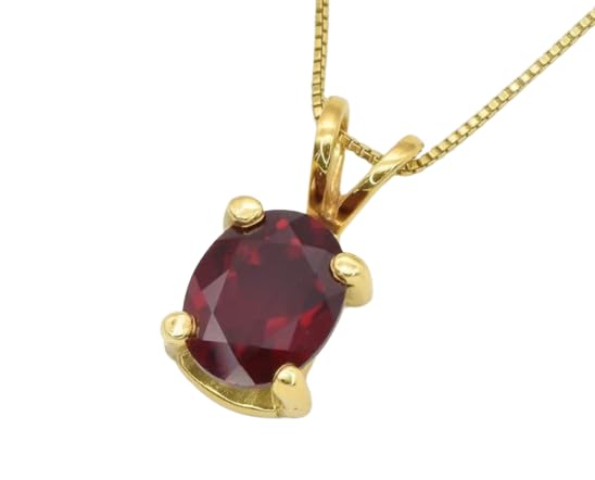 Buy Venus Gems Gallery Ruby Gold Pendant For Women & Girls AAA++ Real Burma Ruby Stone Original ...