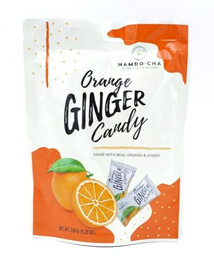 Amazon.com : NAMDO CHA Original Orange Ginger Candy, – Candied Ginger ...