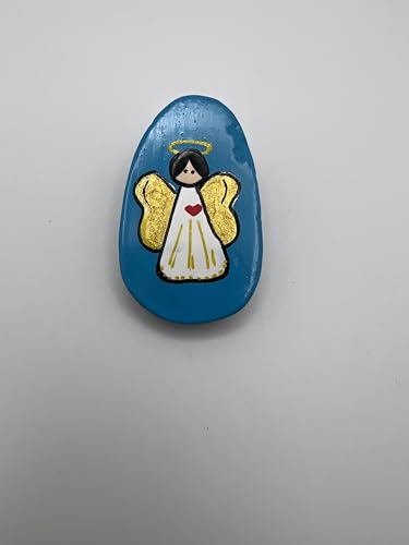Amazon.com: Angel Decorative hand painted rocks, garden stones, and ...