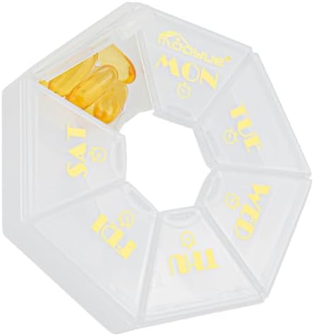 Amazon.com: Large Weekly Pill Organizer, MOLN HYMY Cute 7 Day Pill Box ...