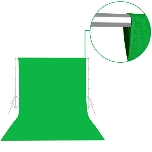 EMART 9 x 15 ft Photography Green Screen Backdrop, Portable Chromakey ...