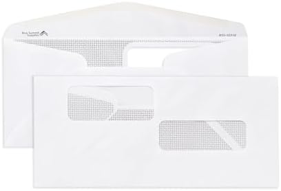 Amazon.com : Blue Summit #10 Double Window Security Envelopes for ADP ...