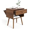 Amazon.com: Mazefur Hidden Compartment Nightstands, Mid Century Modern ...