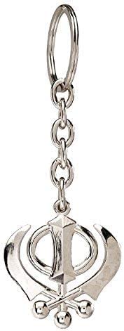 Hive Store Punjabi Khanda Metal Keychain Key Case for Car and Bike ...