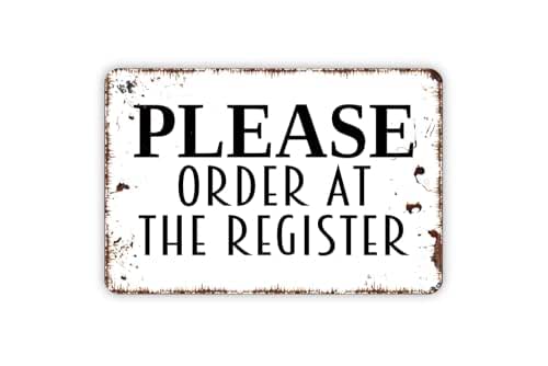Amazon.com: Please Order At The Register Sign Place Orders At Register ...