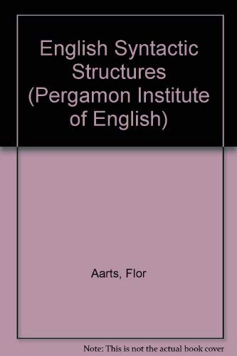 English Syntactic Structures: F. Aarts, J.Aarts: 9780080286341: Amazon ...