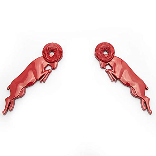 Snapklik.com : 2Pc 3D Car Emblem For Leaping Ram Emblem Body Fender ...