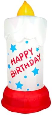 Amazon.com : 5 FT Inflatable Birthday Candle Indoor Decorations, Blow ...